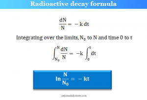 Radioactive Decay - Half-life - Definition, Formula, Calculation